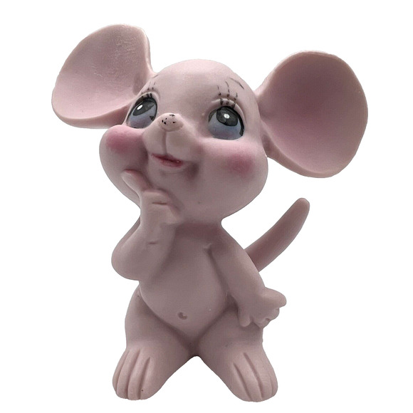 Accents | Vintage Kelvins Ceramic Pink Mouse Anthropomorphic Figurine ...